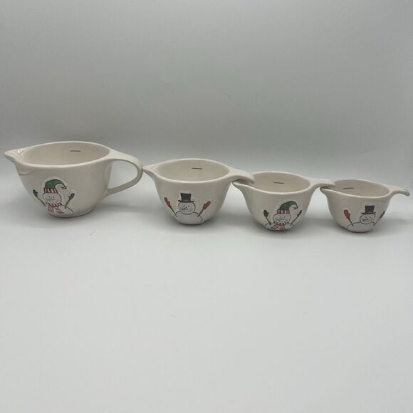 Rae Dunn | Kitchen | Rae Dunn Snowman Measuring Cups Christmas Holiday ...